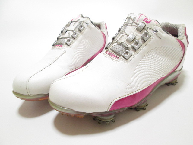 aug0 MA334 FOOTJOY フットジョイ FJ DNA ダイヤル式ワイヤー ソフトスパイク ゴルフシューズ 23cm ゴルフ スパイク 靴 レディース(皮革製)｜売買された ...