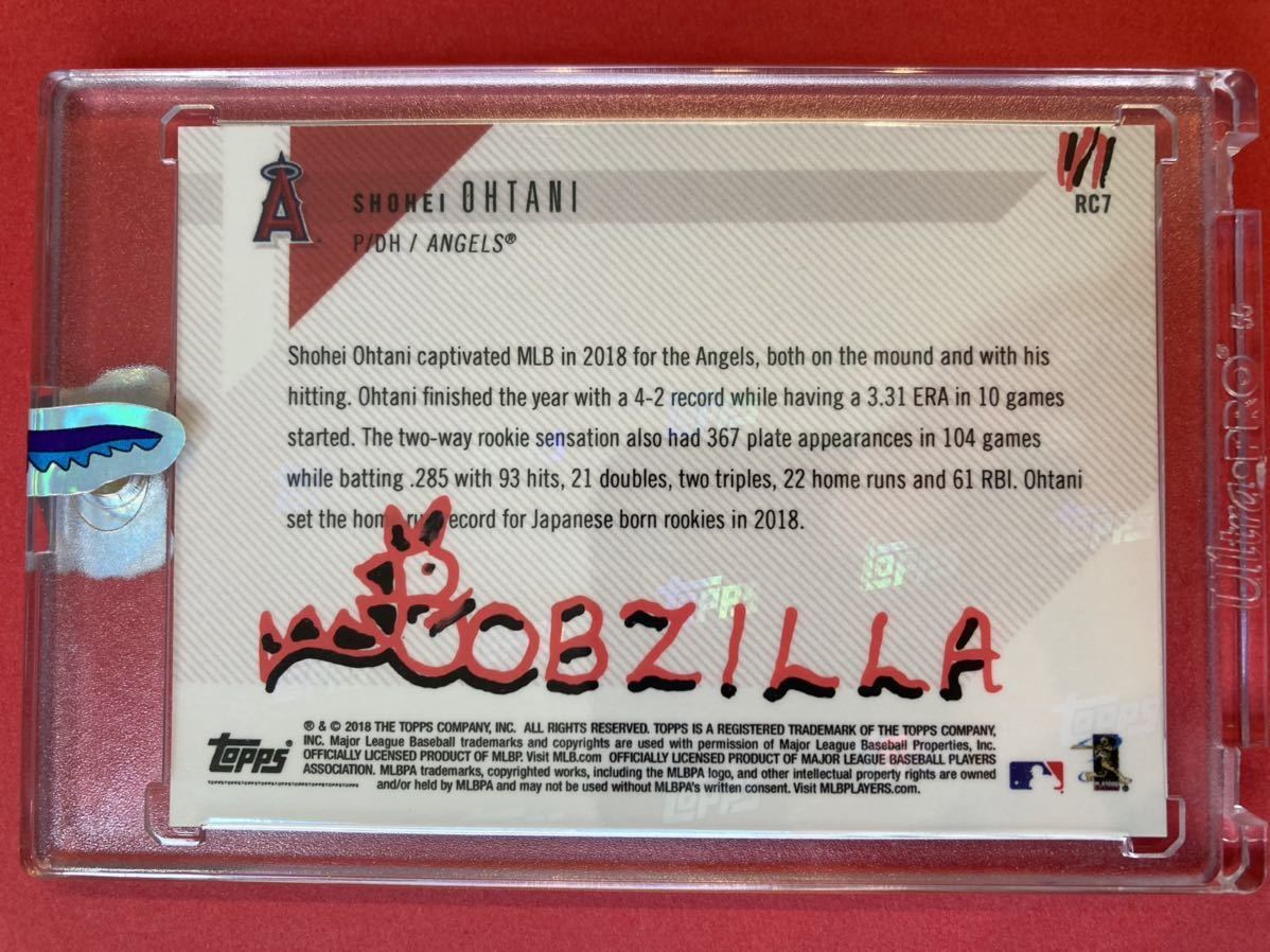 超 世界1枚限定 大谷翔平 ルーキーカード 2018 TOPPS NOW #RC7 Bob Zilla MLB ALL-STAR ROOKIE ...