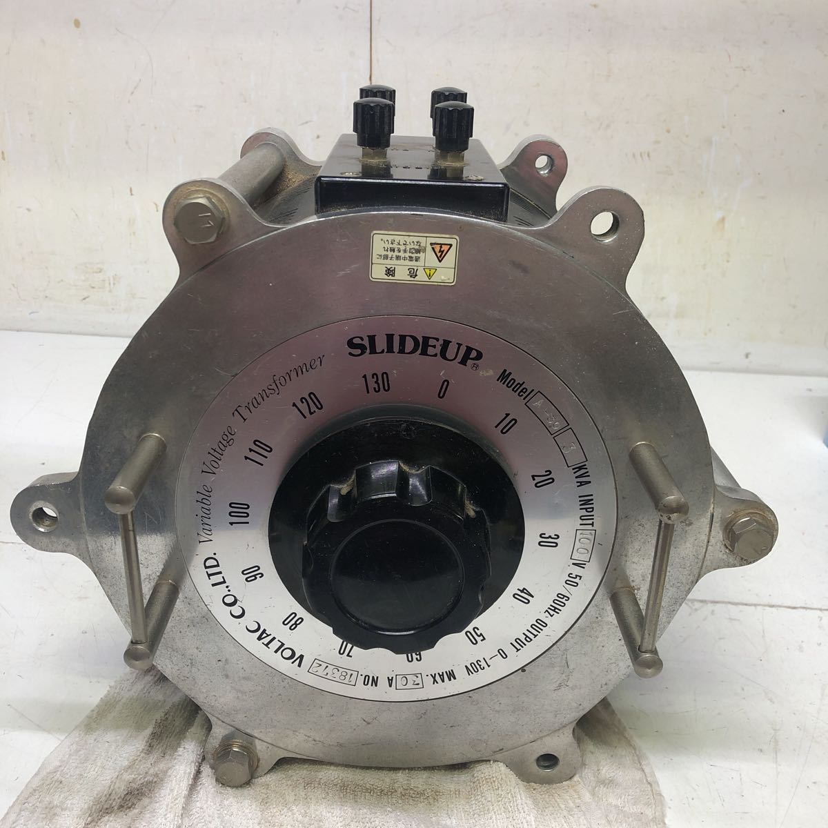 VOLTAC スライダック SLIDEUP 可変変圧器 model A-30 3KVA 30A 入力100V 50/60Hz 出力：0 ...