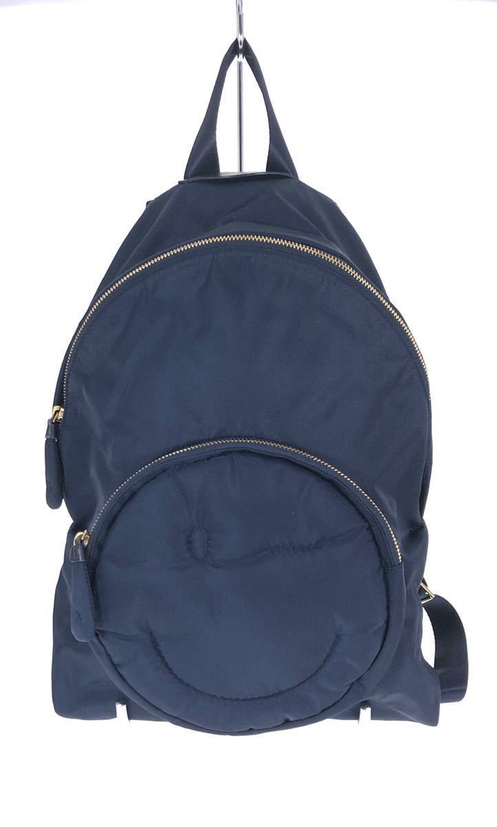 ANYA HAND MARCH アニヤハンドマーチ チャビーウインク リュック ネイビー ナイロン スマイル バックパック(アニヤ・ハインド ...