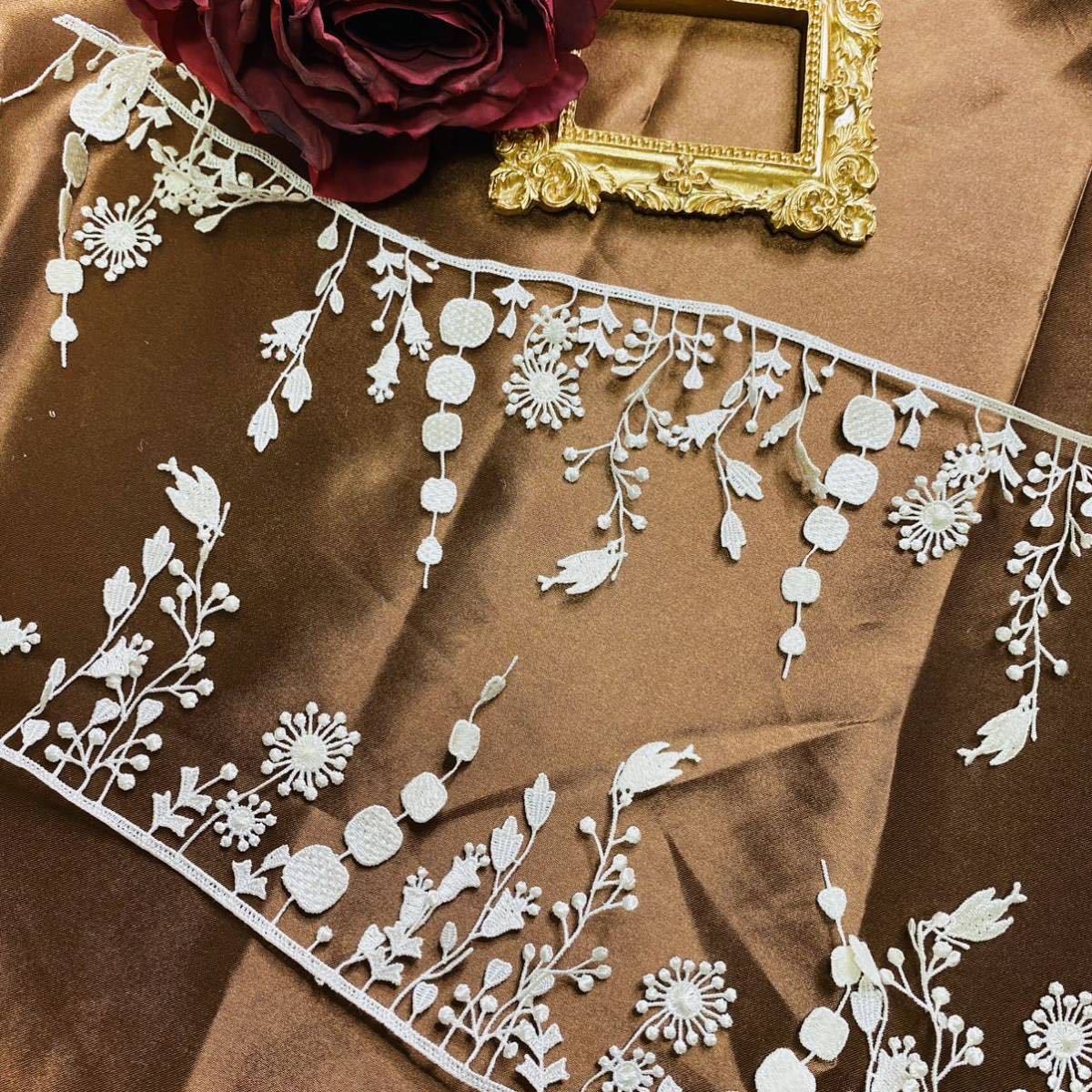 Monfutur ケミカルふりふりモチーフレース1m 延長OK a0154(モチーフ)｜売買されたオークション情報、yahooの商品情報を ...