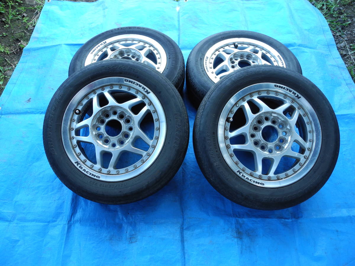 155/65R13 BS NEXTRY ホイール K'RACING 5JJ オフセット＋46 12穴マルチ(ラジアルタイヤ)｜売買された ...