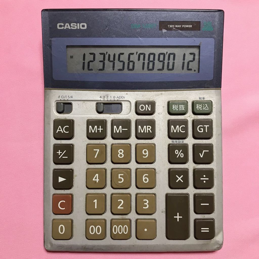 電池交換済み CASIO カシオ 電卓 DM-1200T 12桁 計算出来ました(カシオ)｜売買されたオークション情報、yahooの商品情報を ...