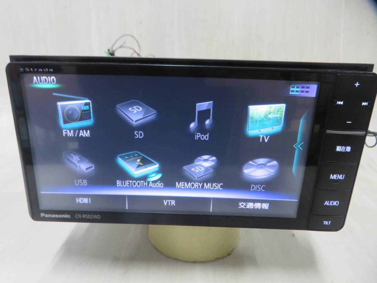W1226完動品保証付Panasonic Strada 高性能2015年 SDカーナビ/CN-RS02WD/Bluetooth TV地デジ ...