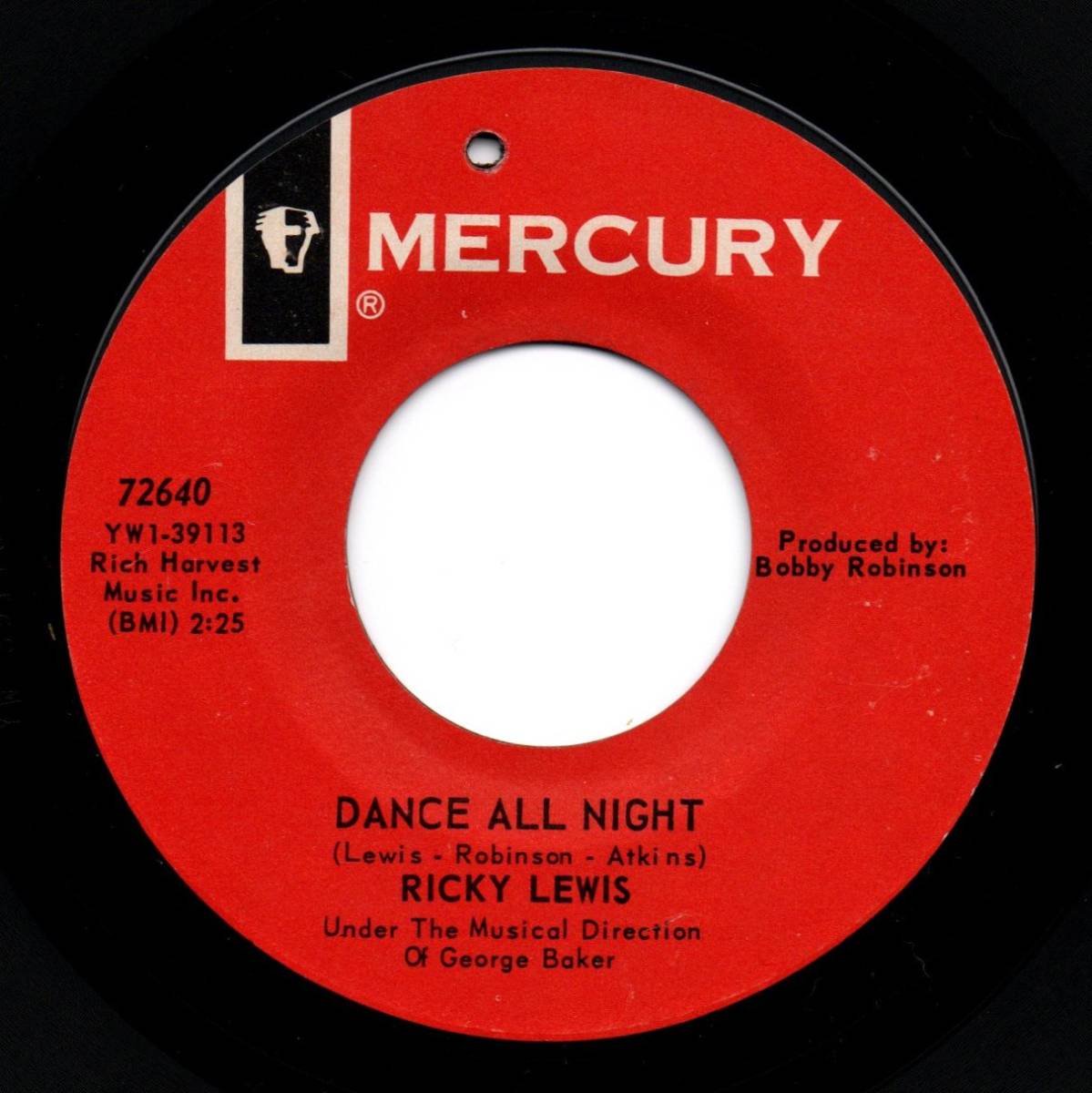 Ricky Lewis / Dance All Night Someone To Love Tonight Mercury(R&B、ソウル ...