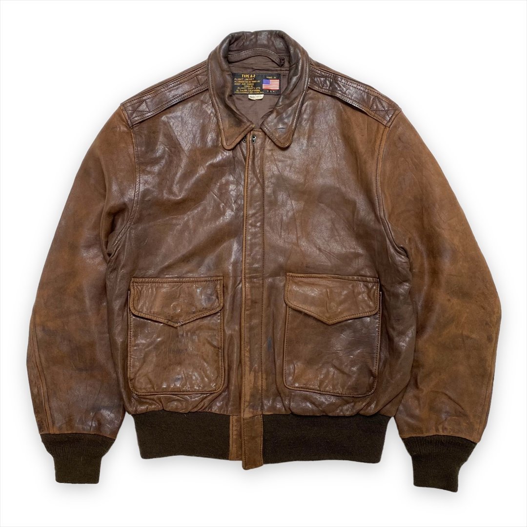 TYPE A-2 A.C.ORDER No.42-1446-AF フライト ジャケット ブラウン 古着 メンズ サイズ40(Mサイズ)｜売買されたオークション情報、yahooの商品情報を ...