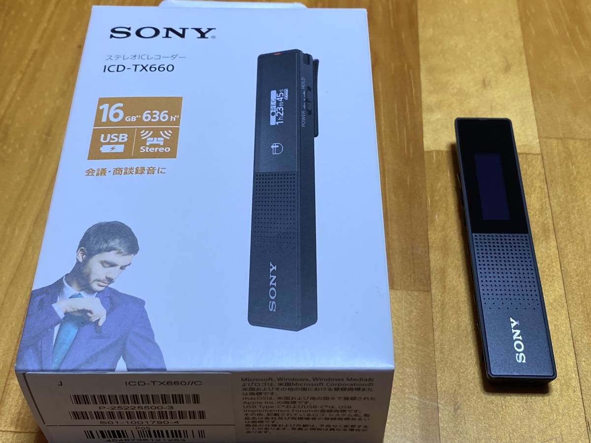 ソニー ステレオICレコーダー ICD-TX660 16GB/USB type-C(ICレコーダー)｜売買されたオークション情報、yahooの ...