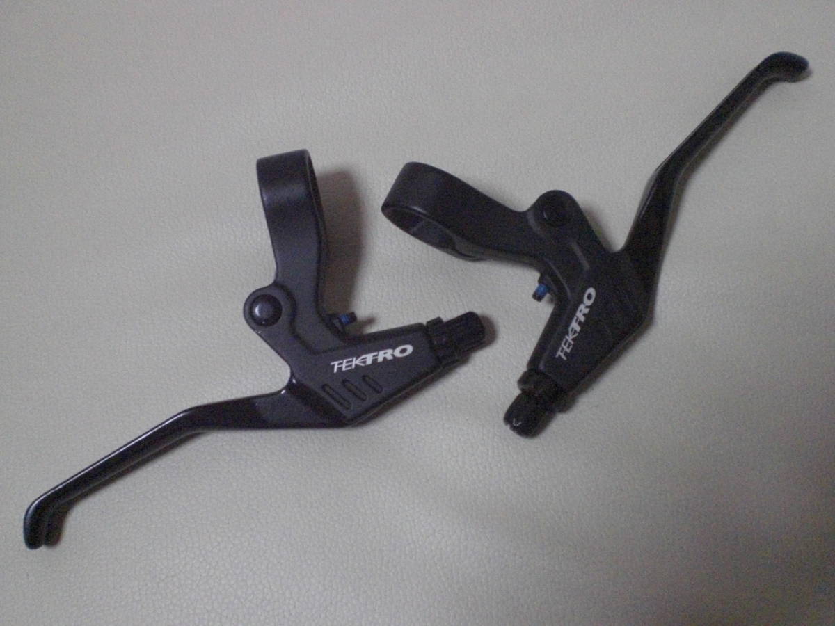 TEKTRO ブレーキレバー TK-374 ブラック 3フィンガー テクトロ Vブレーキ DAHONやtern ルノー車などのカスタムに ...