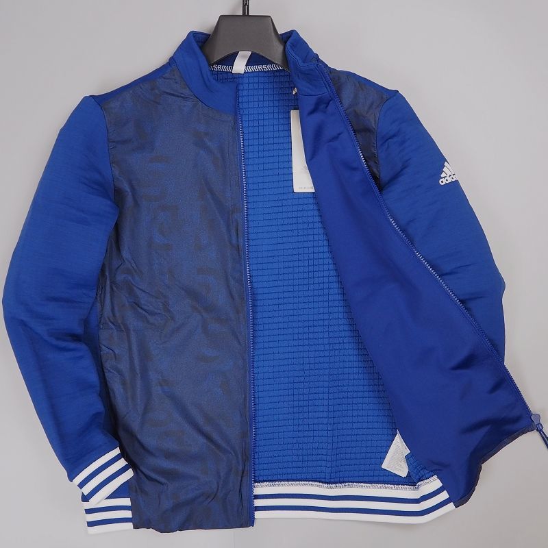 N851 アディダスゴルフ スウェット フルジップ ブルゾン ジャケット M メンズ ストレッチ ゴルフウェア 防風 adidas GOLF ...