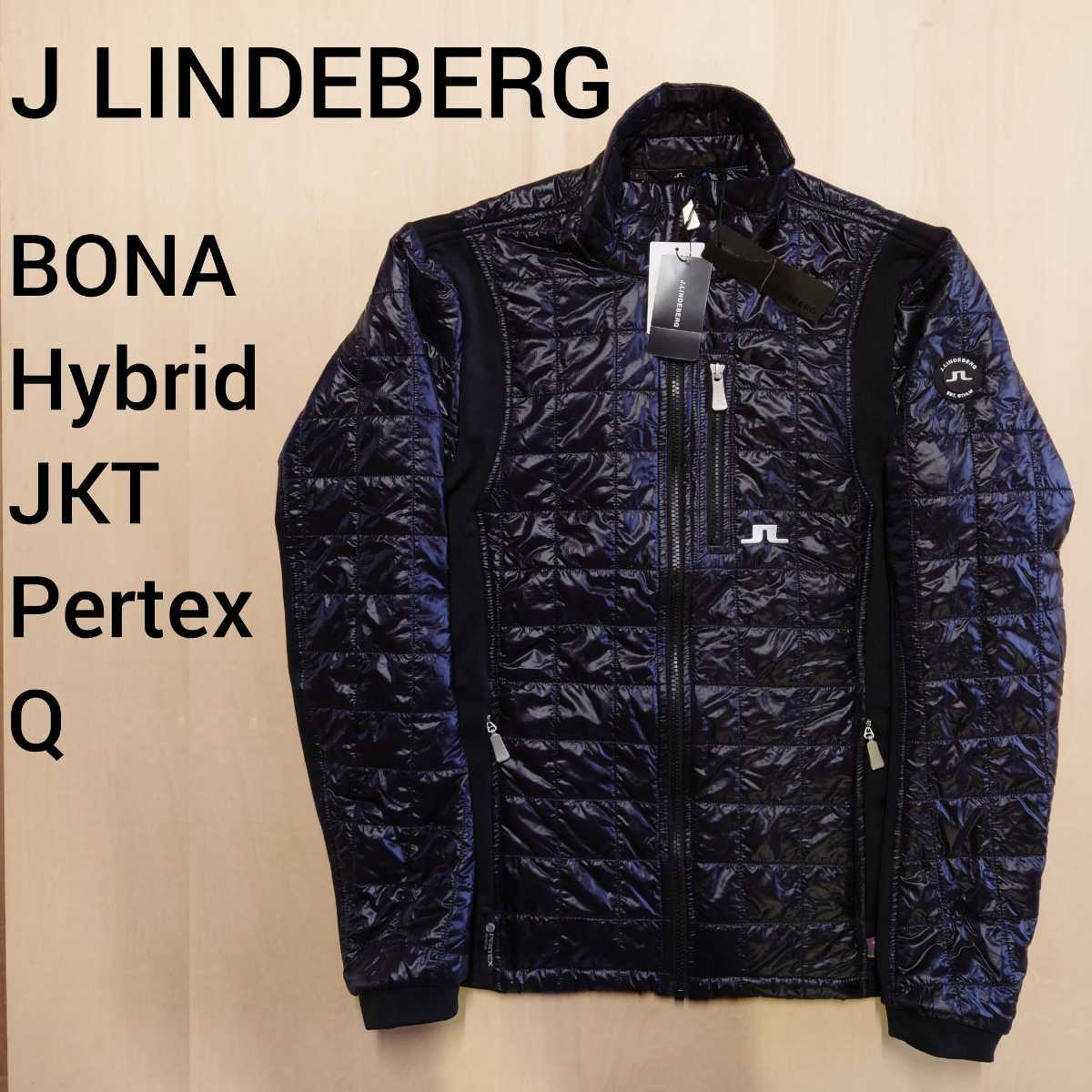 J LINDEBERG 中綿ジャケット ダウン プリマロフト PRIMALOFTタグ付き サイズS ゴルフ bona hybrid jkt ...
