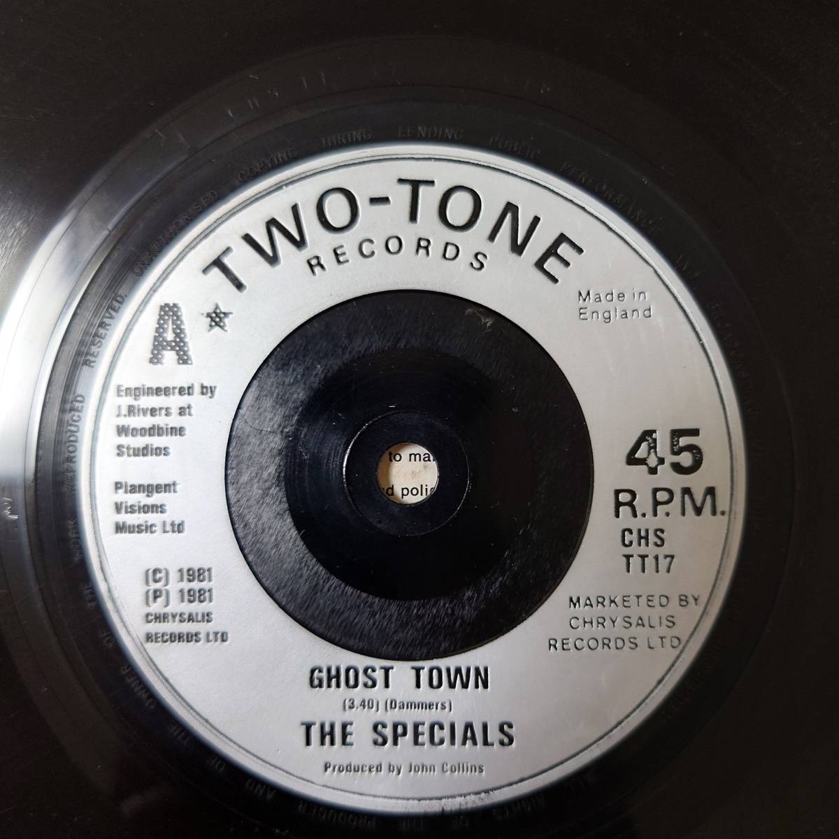 レア The Specials - Ghost Town / Why / Friday Night Saturday Morning // Two-Tone Records 7inch ...