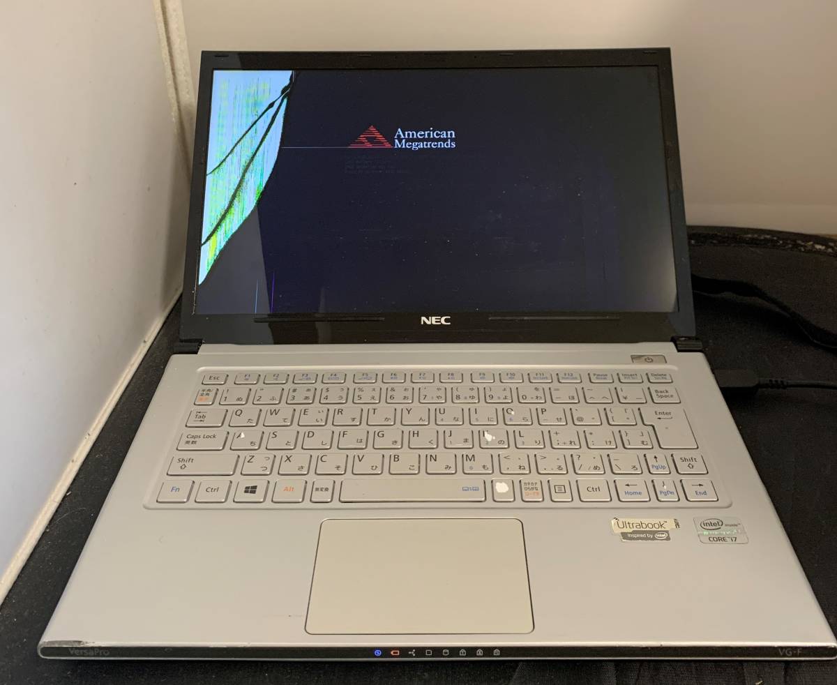 ジャンク PC-VK19SGZDF Intel R Core TM i7-3517U CPU @ 1.90GHz 4GB メモリー 液晶割れ ...