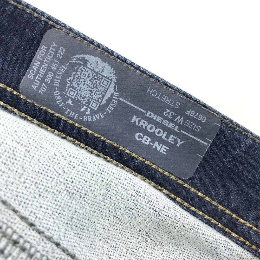 DIESEL ディーゼル 0676F KROOLEY CB-NE ジョグジーンズ デニムパンツ ネイビー系 32 240001806103 ...