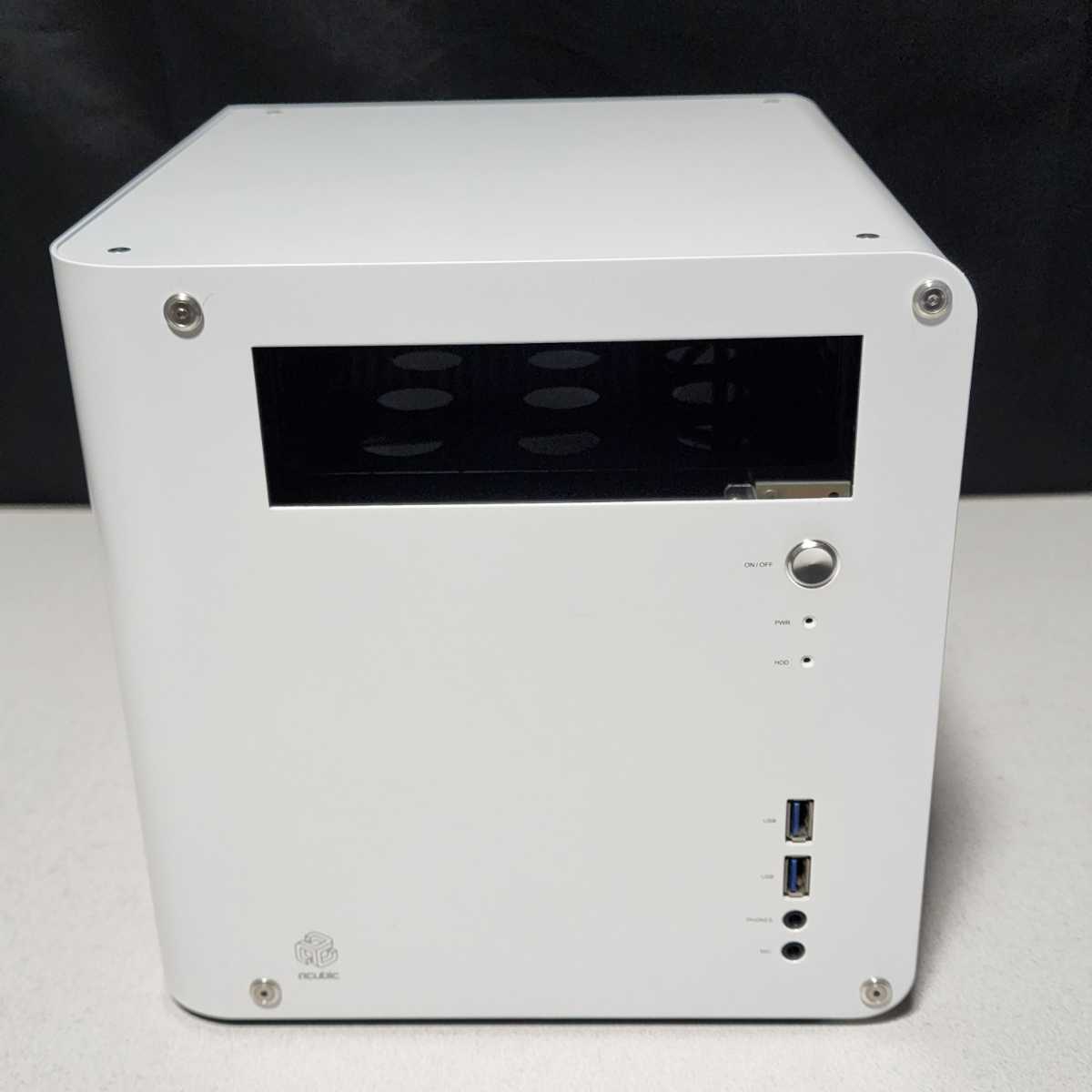 Abee acubic ACE-D20-SW シルキーホワイト キューブ型Mini-ITX用PCケース スチール合金製(ケース)｜売買された ...