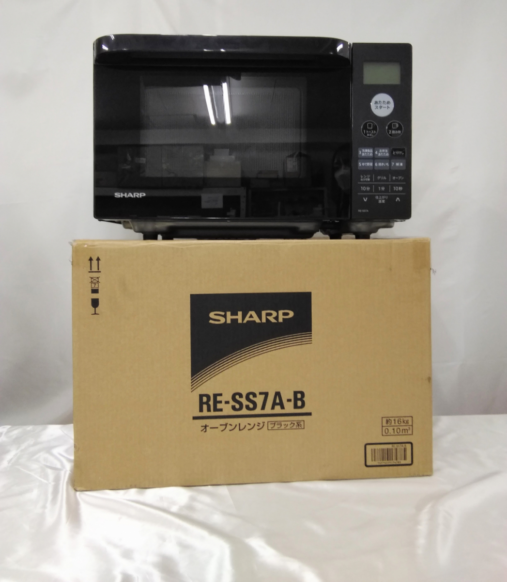 使用数回 ほぼ SHARP RE-SS7 シャープ オーブンレンジ 18L フラット センサー ブラック OSS(オーブンレンジ)｜売買されたオークション情報、yahooの商品情報をアーカイブ ...