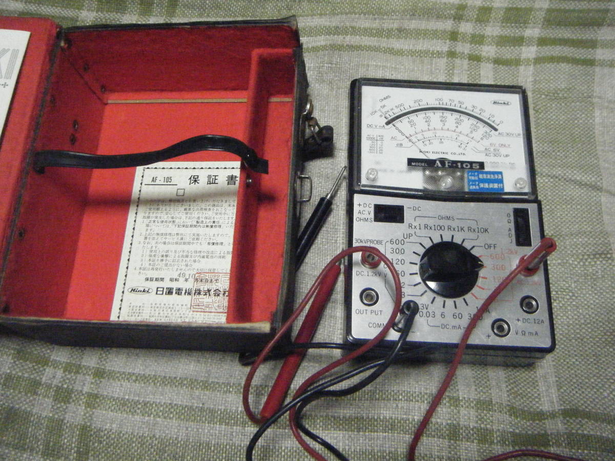 AF-105 HIOKI アナログテスター(電気計測器)｜売買されたオークション情報、yahooの商品情報をアーカイブ公開 - オークファン ...