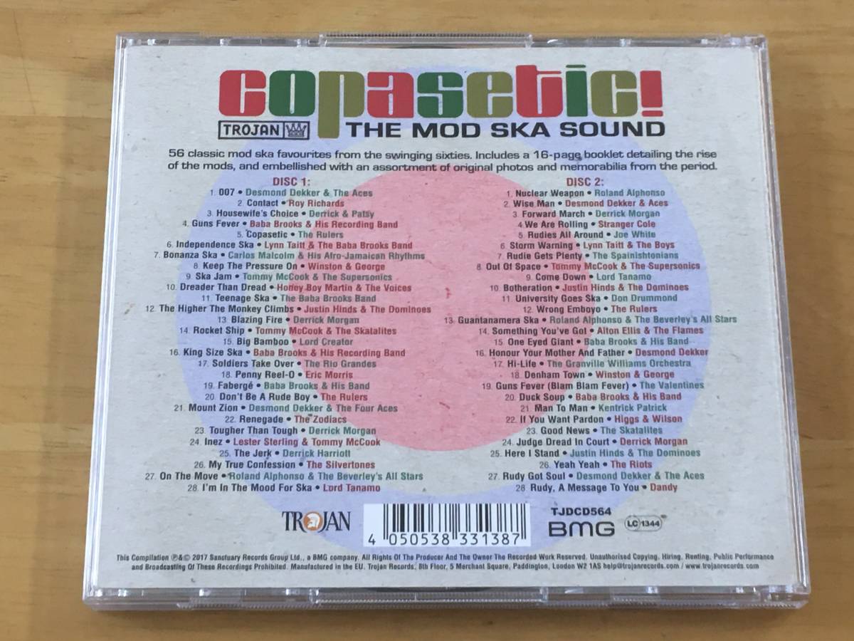 Copasetic The Mod Ska Sound 輸入2CD Reggae Rocksteady Ska Trojan Desmond ...