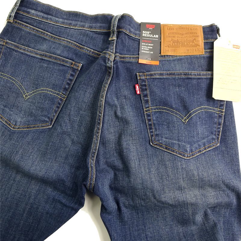 LEVI'S PREMIUM リーバイス 505 REGULAR リサイクル素材 ストレッチ デニムパンツ ジーンズ 005052397 ...