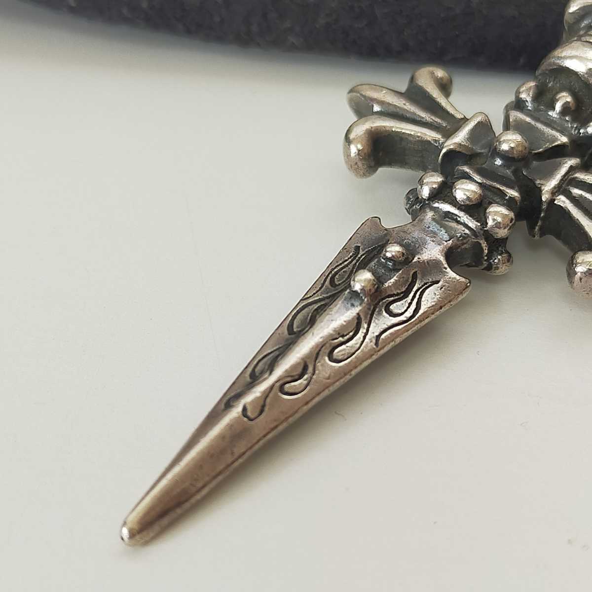 TRAVIS WALKER トラヴィスワーカー 1点物 カスタムキーチェーン ガーゴイル スカルクロスダガー ワンメイク silver925 ...