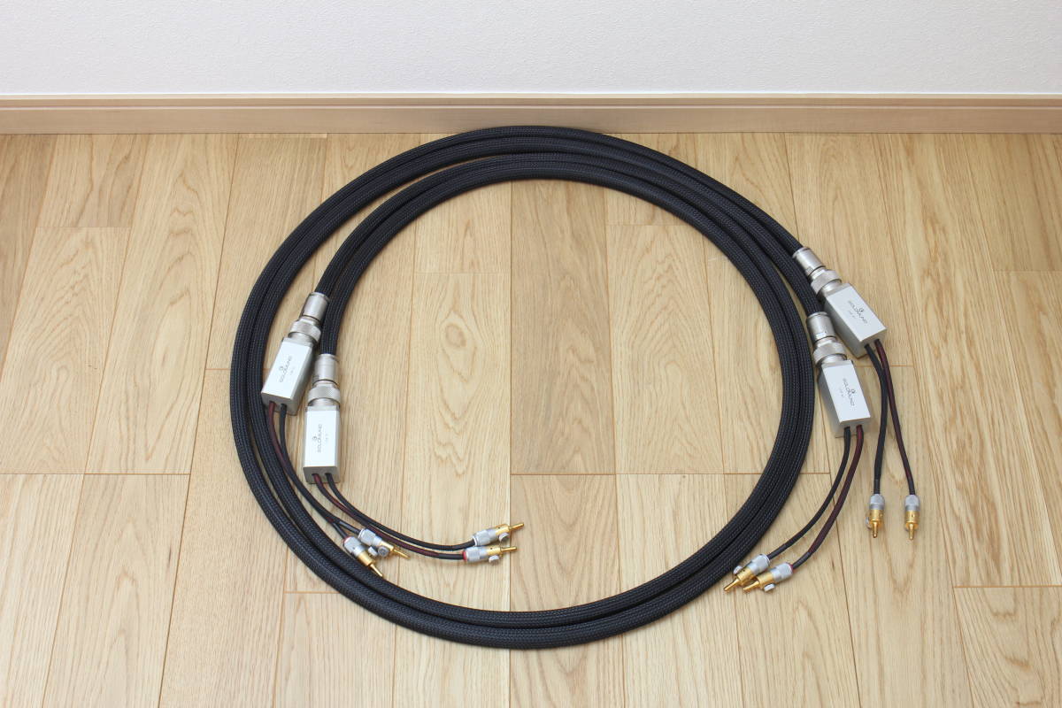 GOLDMUND LINEAL SP CABLE LSA-A1 LSA-S1 スピーカーケーブル 2.5m ペア ゴールドムンド スイス ...