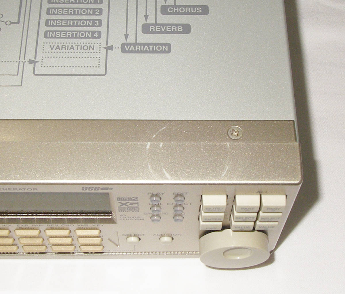 YAMAHA MU2000 EXTENDED EDITION Tone Generator OK MADE in JAPAN(音源モジュール ...