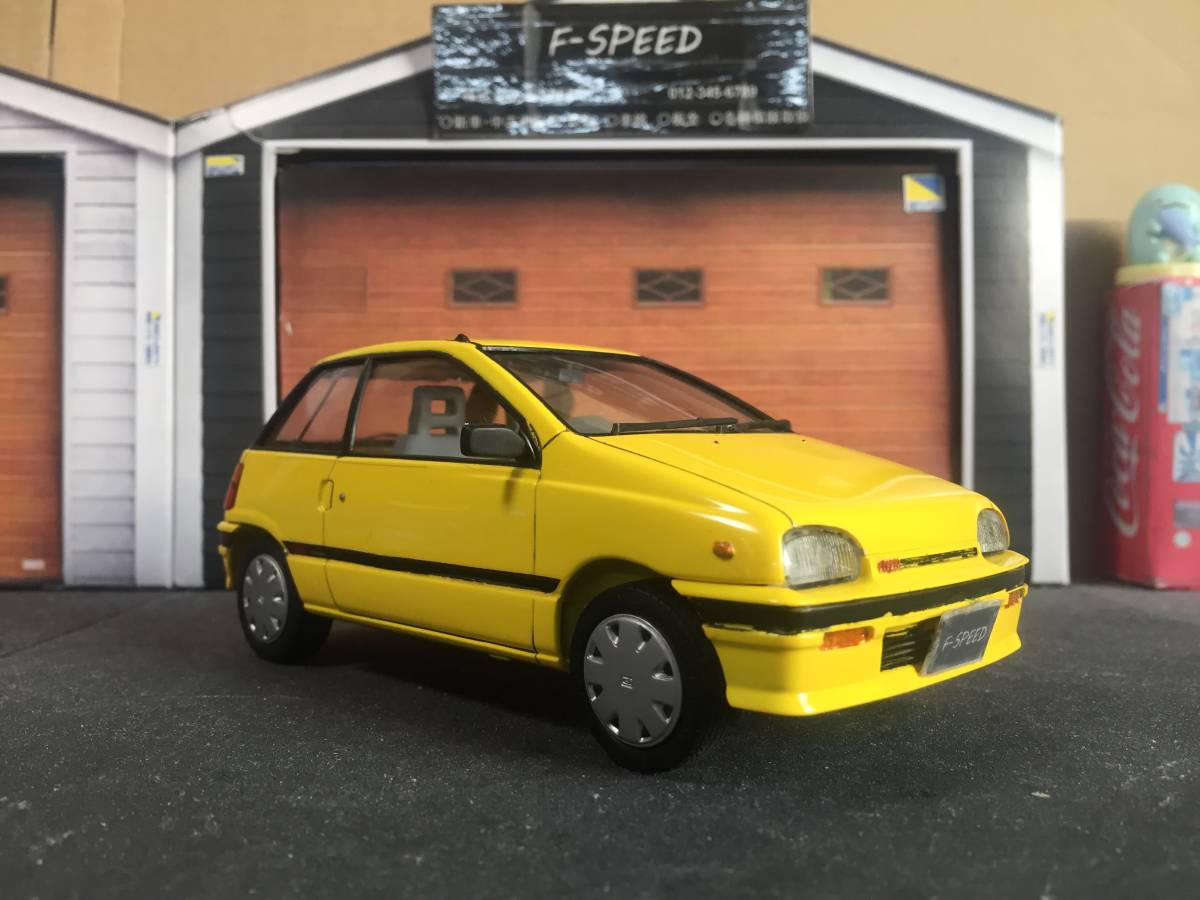 ダイハツ リーザ Zターボ イエロー L100V DAIHATSU LEEZA フジミ FUJIMI 1/24 塗装済 完成品 CA00006 ...