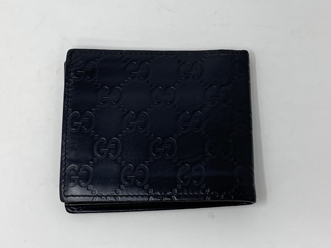 グッチ 二つ折り財布 グッチシマ GG 365467 レザー ブラック GUCCI(男性用財布)｜売買されたオークション情報、yahooの商品情報をアーカイブ公開 - オークファン ...
