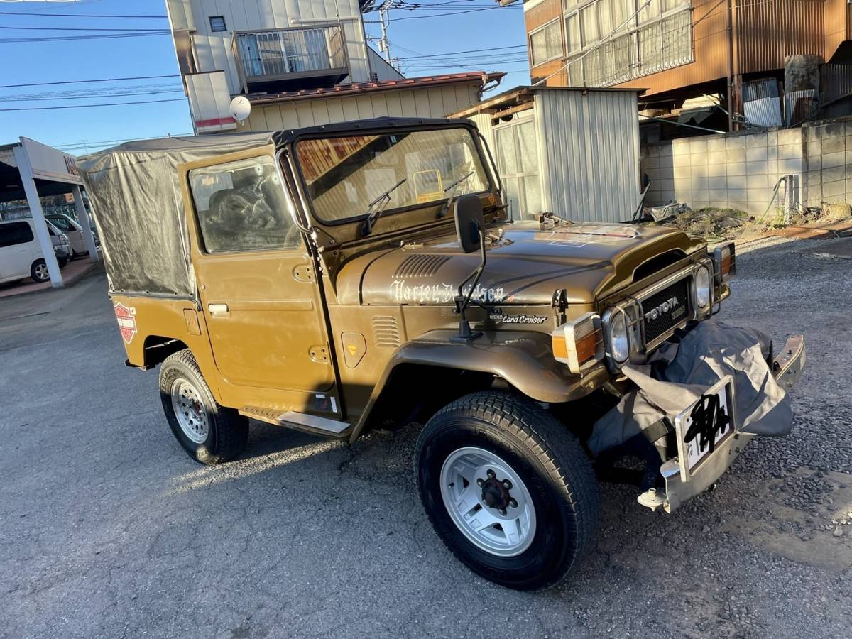 昭和56年式 トヨタ ランドクルーザー BJ41 ディーゼル 3.2L 走る曲がる止まる確認済 NOx PM対策地域内登録不可 走行 ...