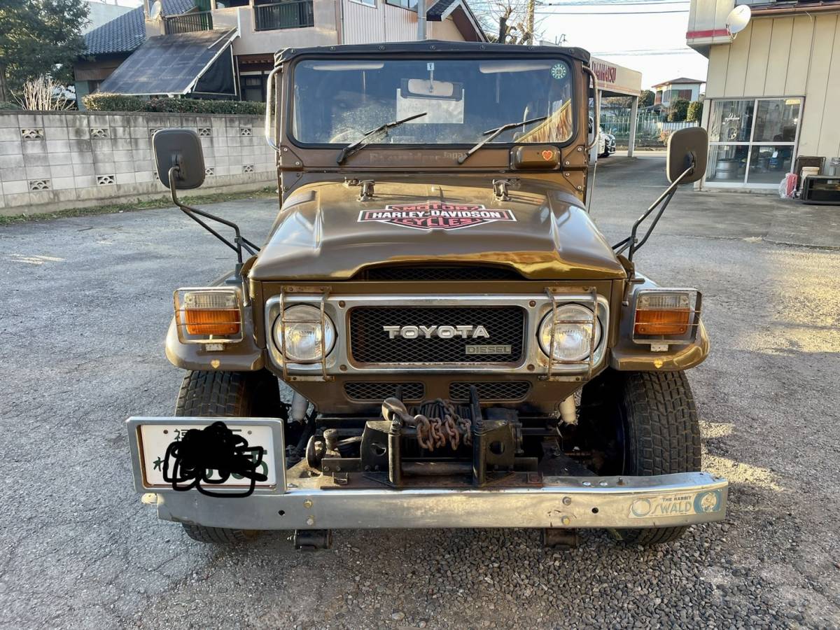 昭和56年式 トヨタ ランドクルーザー BJ41 ディーゼル 3.2L 走る曲がる止まる確認済 NOx PM対策地域内登録不可 走行 ...