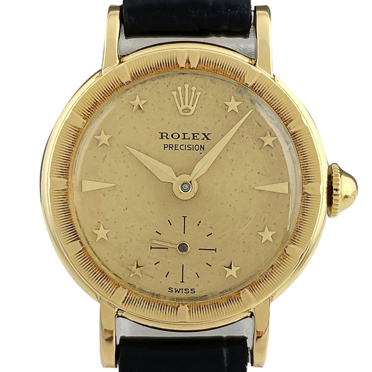 ロレックス ROLEX プレシジョン スターダイヤル 8823 腕時計 YG レザー 手巻き シャンパンゴールド レディース(その他)｜売買されたオークション情報、yahooの商品情報を ...