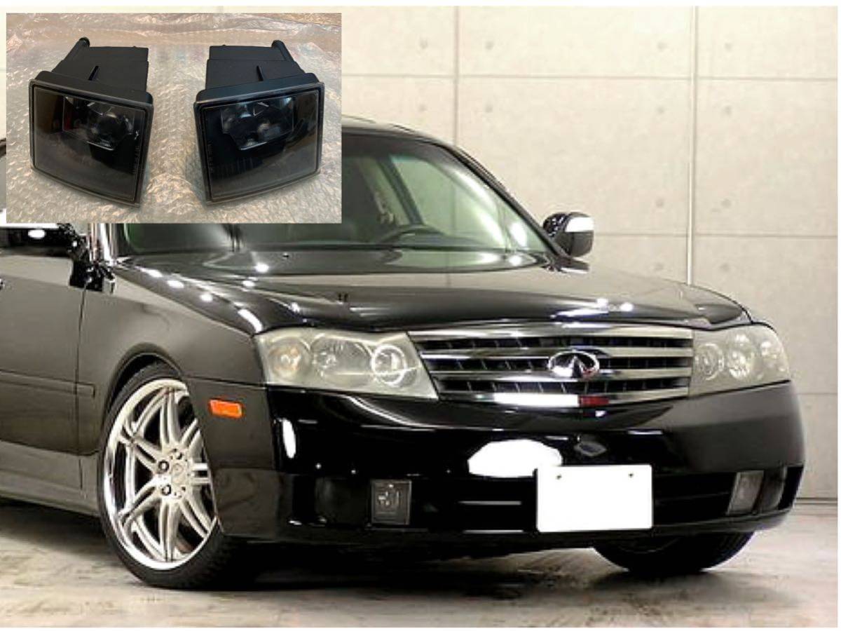 最終 INFINITI Y34 セドリック グロリア M45 US バンパーフォグ半額 cedric gloria エアロのドレスアップに ...