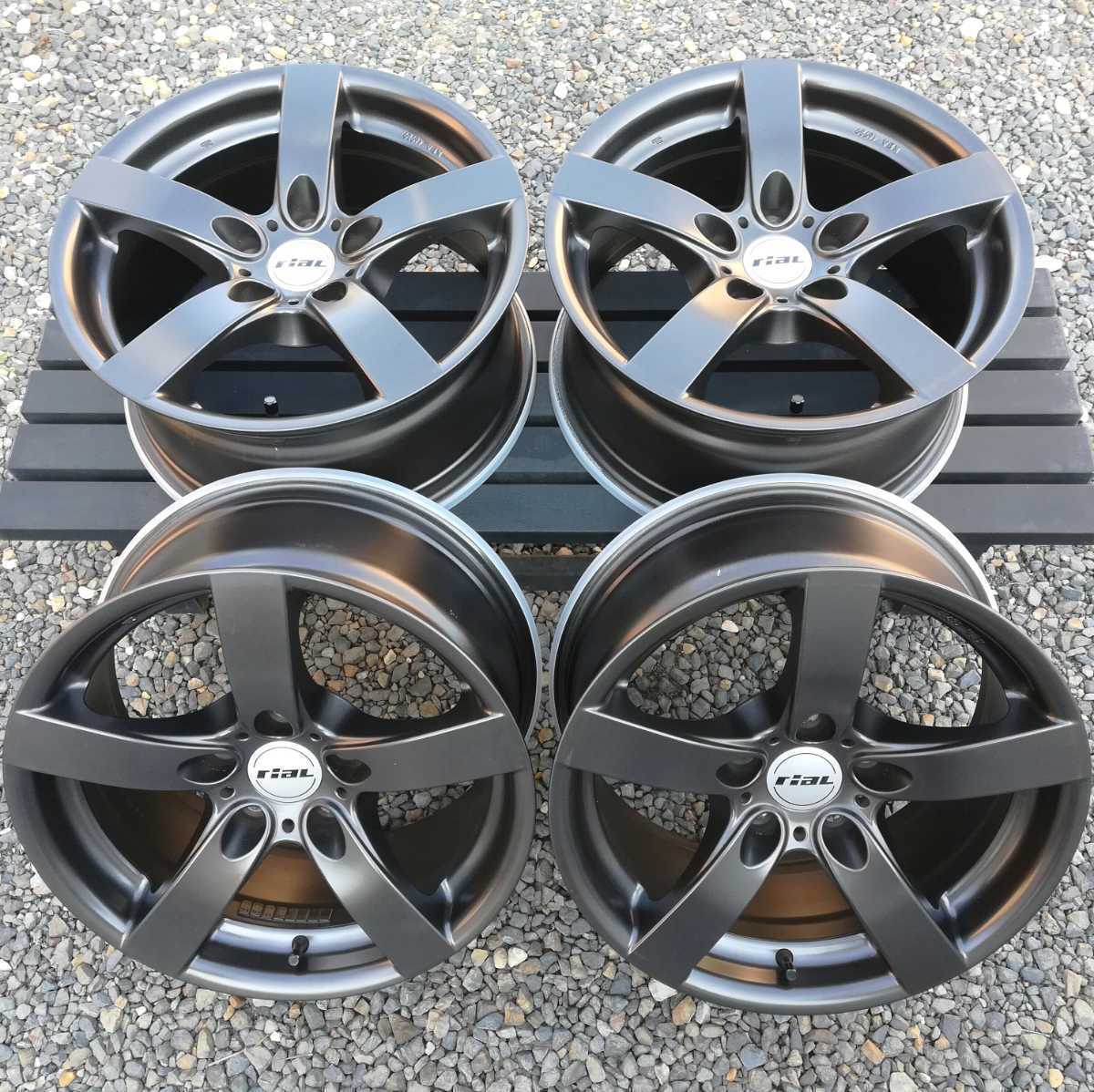 BMW用 8J +30 コンケイブ 5本スポーク rial salerno リアル 17インチ PCD120 ハブ72.6 検 E30 E36 ...