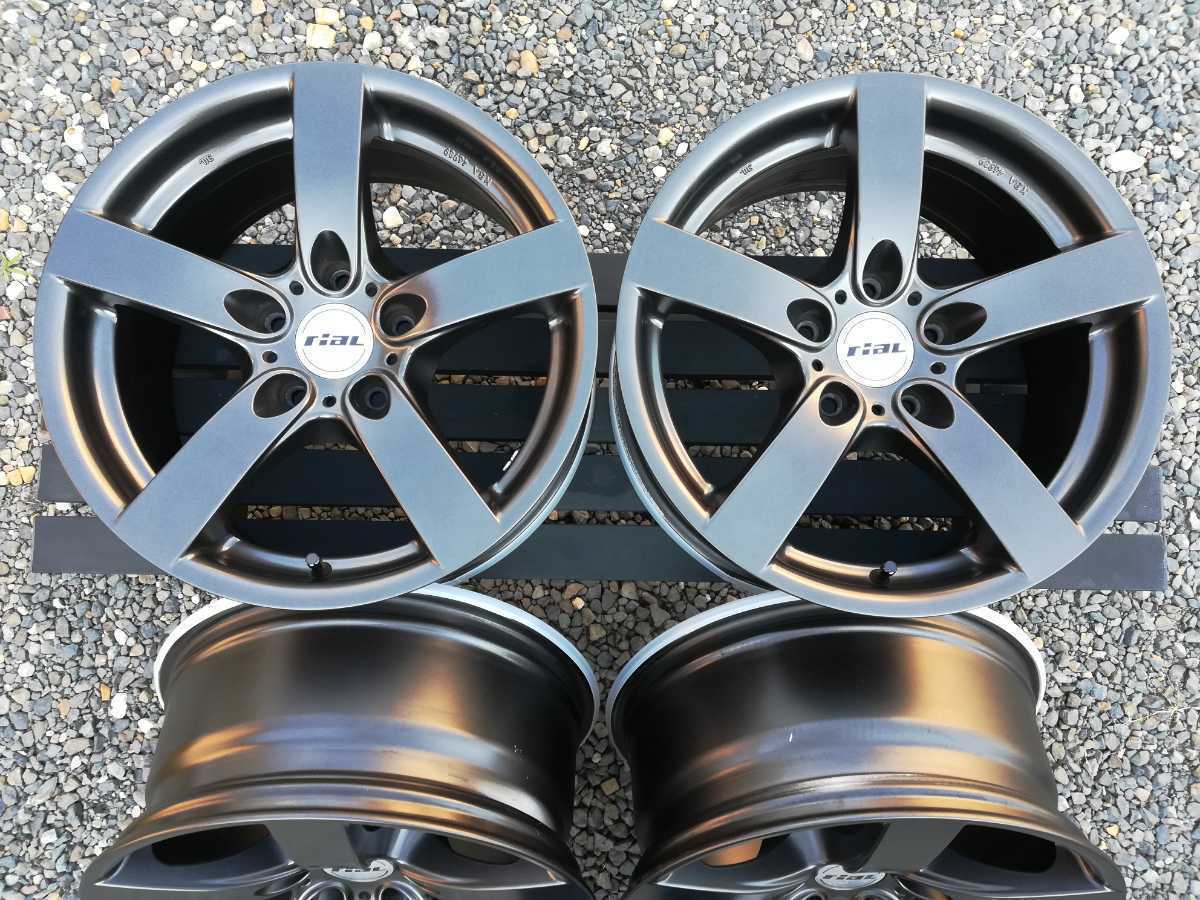 BMW用 8J +30 コンケイブ 5本スポーク rial salerno リアル 17インチ PCD120 ハブ72.6 検 E30 E36 ...
