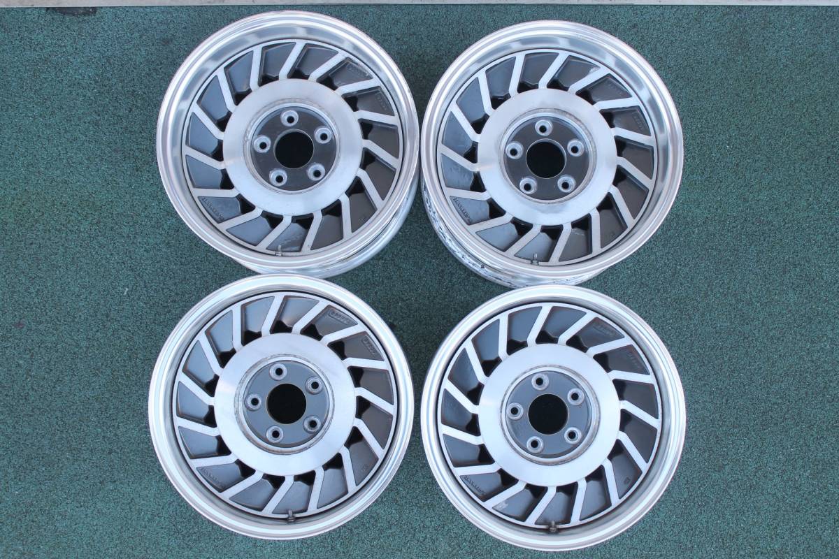 日産 フェアレディZ Z31 JDSアルミホイール 7J×16 8J×16 4本 ガンメタ ジャパンダットサンサービス ジャンクにて ...
