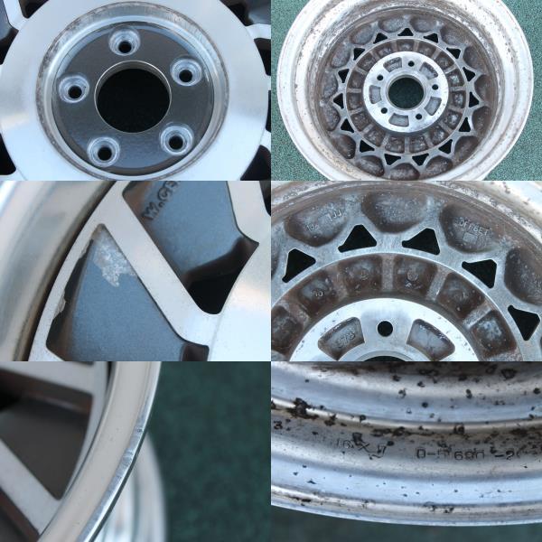 日産 フェアレディZ Z31 JDSアルミホイール 7J×16 8J×16 4本 ガンメタ ジャパンダットサンサービス ジャンクにて ...