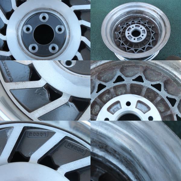 日産 フェアレディZ Z31 JDSアルミホイール 7J×16 8J×16 4本 ガンメタ ジャパンダットサンサービス ジャンクにて ...