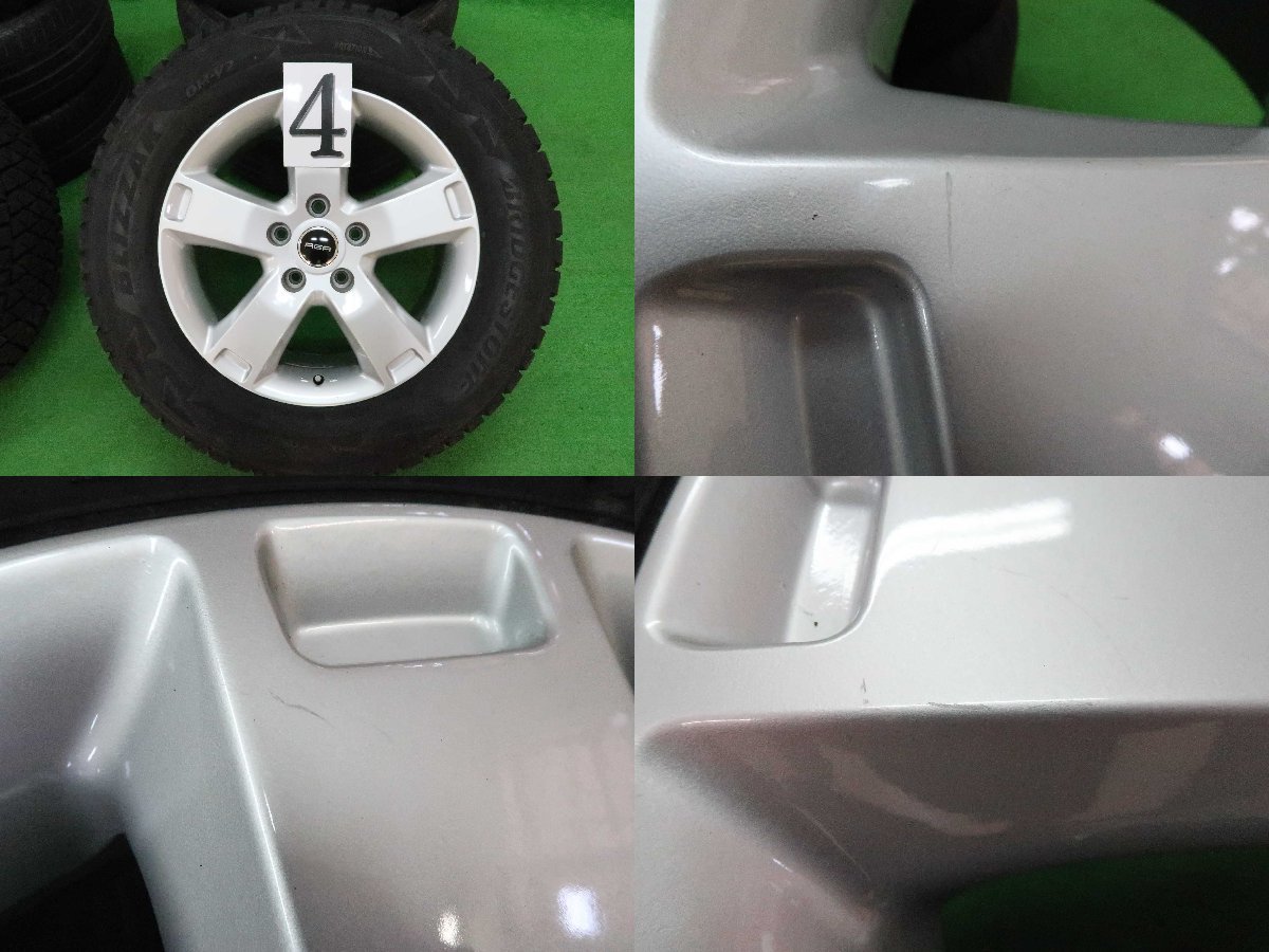 4本 Jeep WK36 グランドチェロキー 社外 AGA 18インチ 8J +55 5H 127 スタッドレス ブリヂストン ブリザック ...