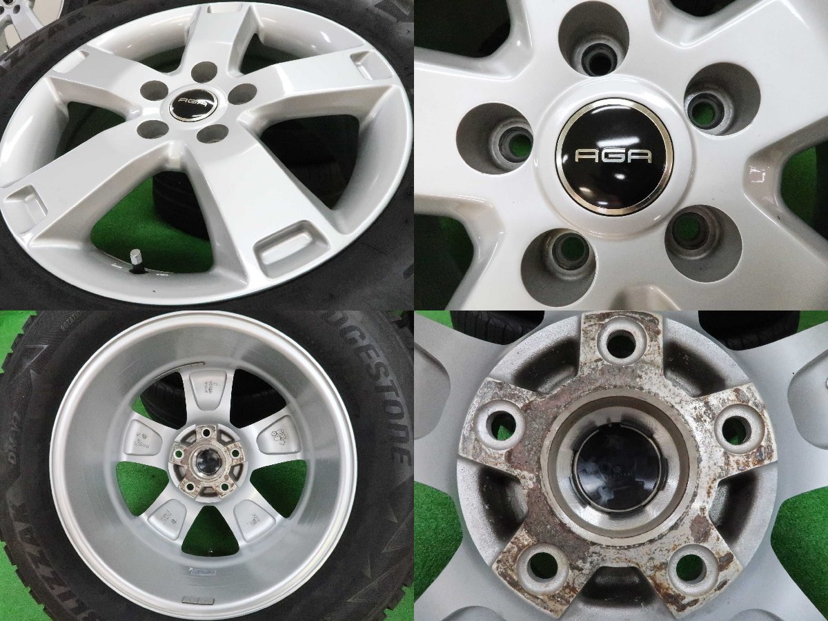 4本 Jeep WK36 グランドチェロキー 社外 AGA 18インチ 8J +55 5H 127 スタッドレス ブリヂストン ブリザック ...