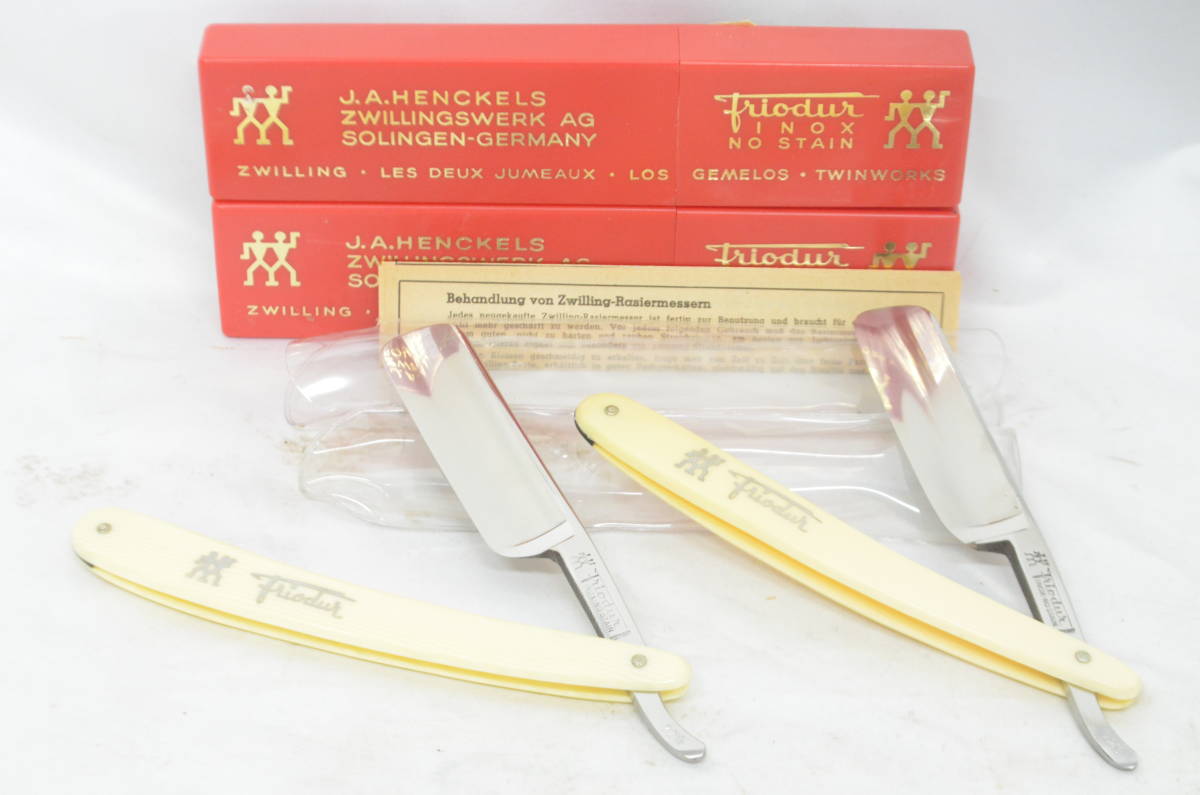 B J.A.HENCKELS ヘンケルス Friodur フリオデュア 72 1/2 西洋剃刀 カミソリ SOLINGEN ゾーリンゲン 理容 ...