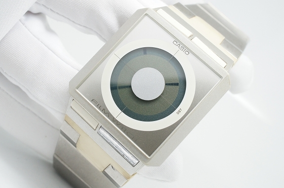 B42 作動良好 CASIO カシオ FILM WATCH フィルムウォッチ FS-02 デジタル 日本製 メンズ腕時計 シルバー お洒落 ...