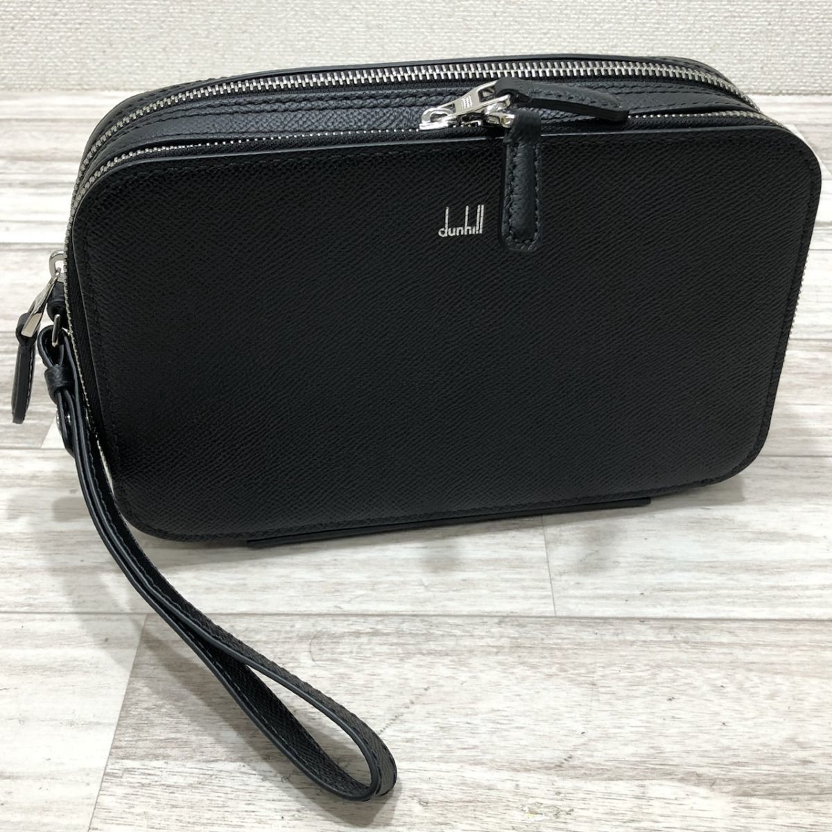 dunhill ダンヒル セカンドバッグ クラッチバッグ レザー ダブルジップ Q4344(かばん、バッグ)｜売買されたオークション情報 ...