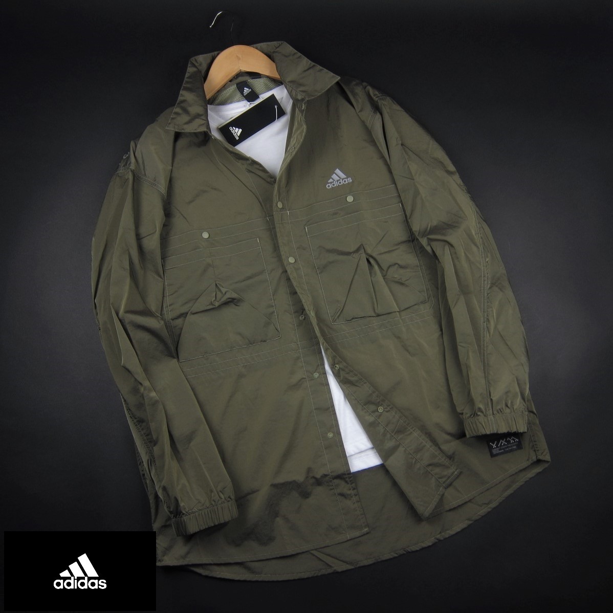 adidas/アディダス/PRSVE ナイロンリップストップ薄手生地シャツ009/040オ/XO 2XL(ジャンパー、ブルゾン)｜売買された ...