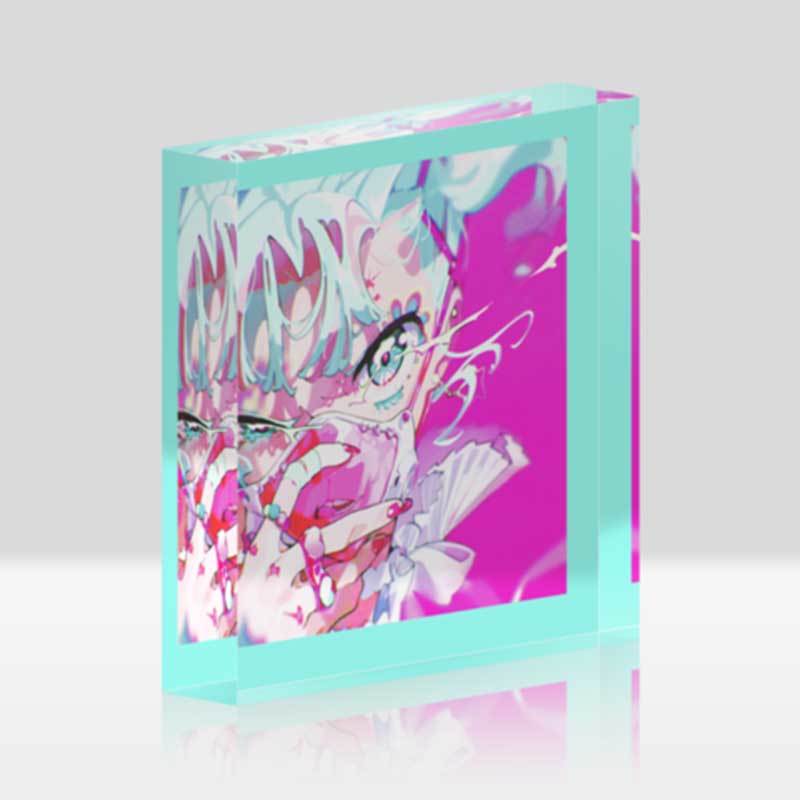 米山舞 個展 EGO アクリルブロック 全6種 EGO-DNA MELT FLOW BEAT GRIN BRUISE “EGO”MAI ...