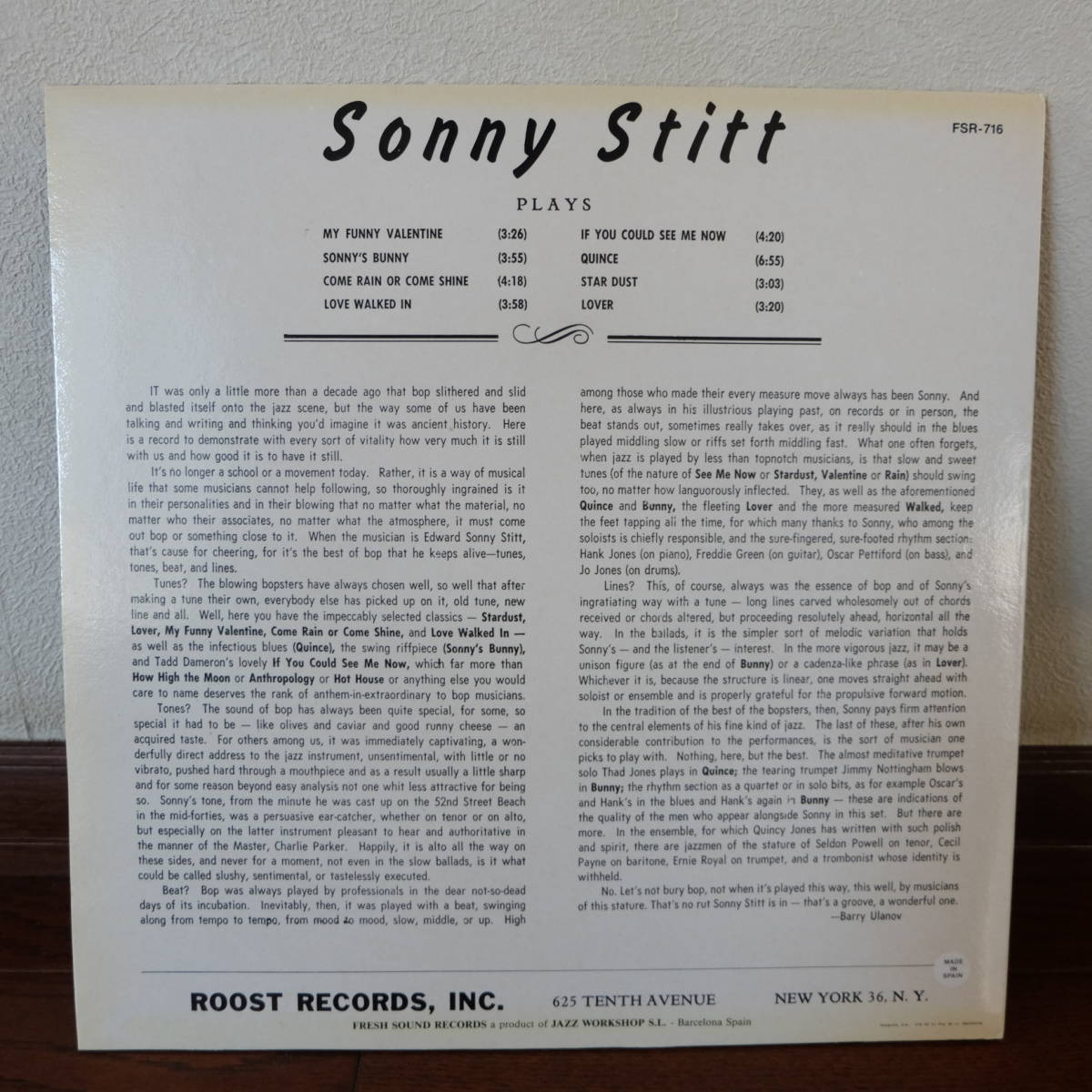 Royal Roost/Fresh Sound FSR-716 : Plays Sonny Stitt(ジャズ一般)｜売買されたオークション ...