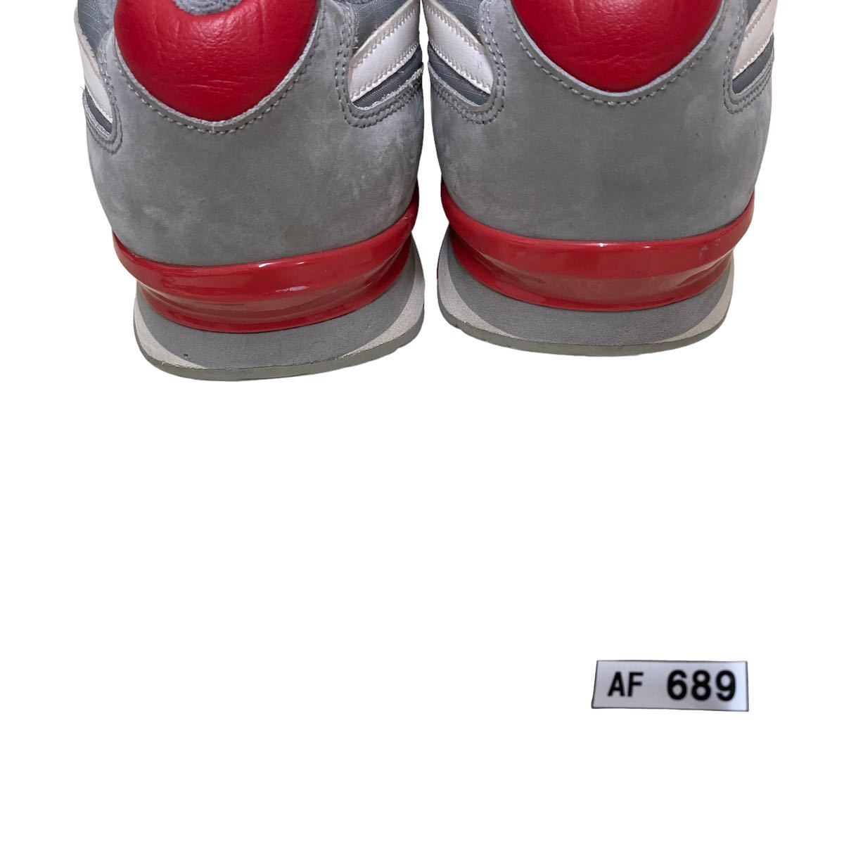 AF689 Reebok リーボック メンズ ローカットスニーカー US8 26cm グレー ホワイト レッド(26.0cm)｜売買された ...