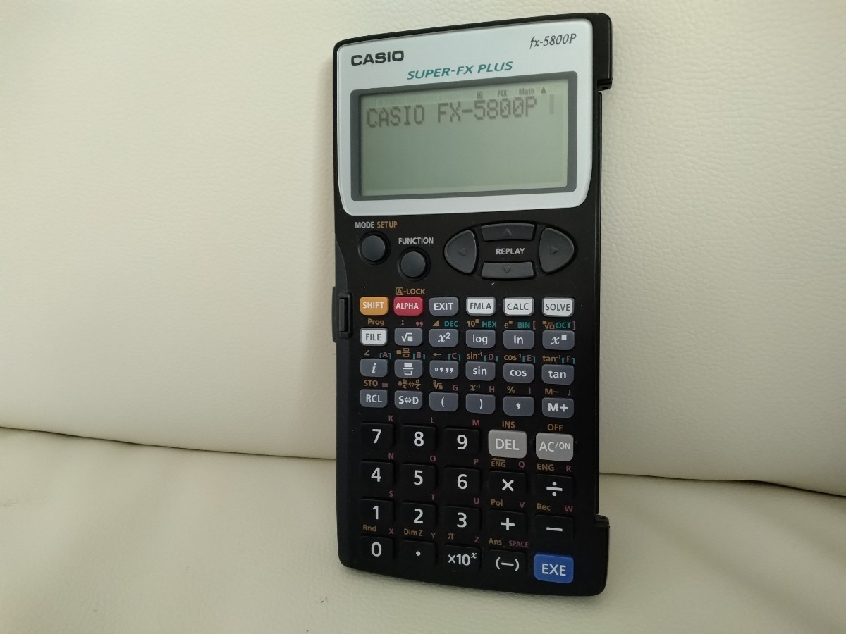 CASIO fx-5800p プログラム 関数 電卓 匿名配送 訳あり(カシオ)｜売買されたオークション情報、yahooの商品情報をアーカイブ ...
