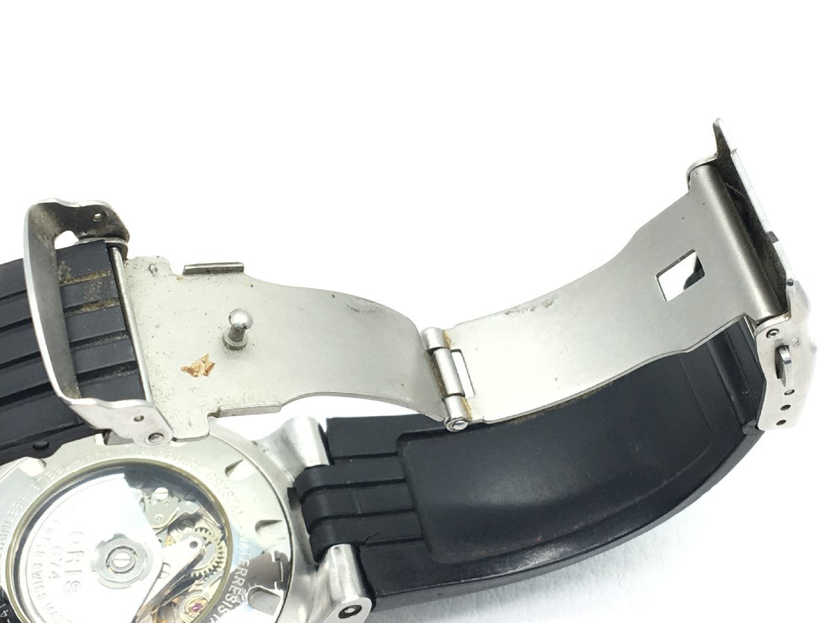 ORIS 7520-41 自動巻き 腕時計 メンズ クロノグラフ 文字盤ブラック 箱付き 稼働品 MA040052(オリス)｜売買された ...