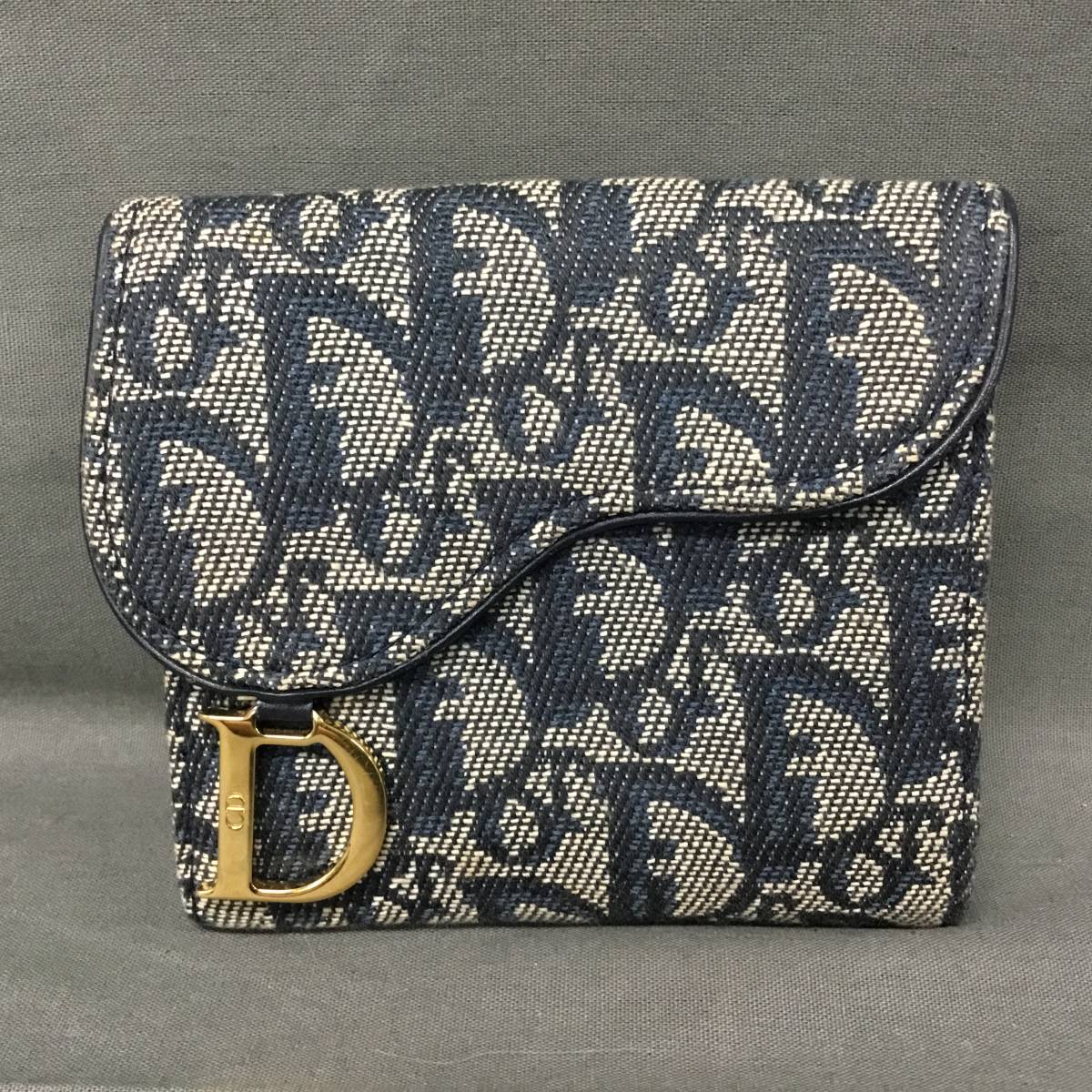 050418 232790 Christian Dior ディオール トロッター サドル キャンバス 二つ折り 財布 ネイビー系(女性用財布)｜売買されたオークション情報、yahooの商品情報 ...