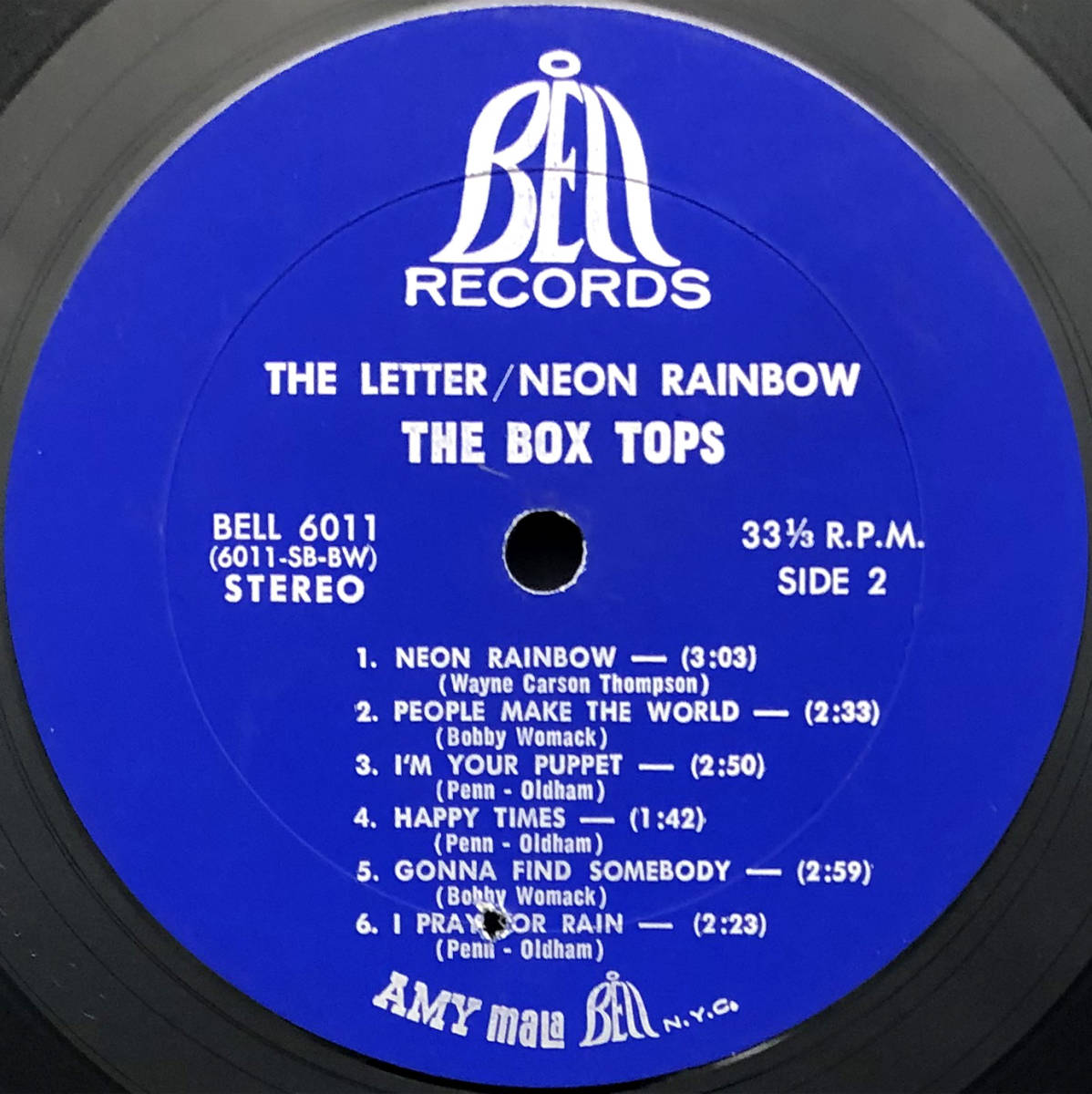 US ORIG LP THE BOX TOPS/The Letter Neon Rainbow 1968年 ALEX CHILTON BIG ...