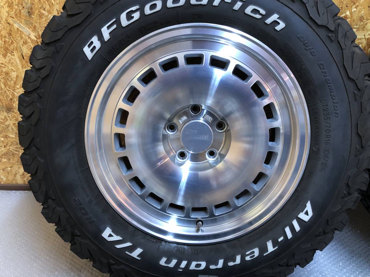 絶版品 MUD JAYSON MUDDRUGR DV-01 アルミ ホイール 7J +10 114.3 Goodrich 235/70R16 ...